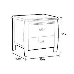 ZHAOLEI Solid Wood Bedside Table Nordic Home Simple Nightstand Bedside Storage Cabinet Bedroom Furniture