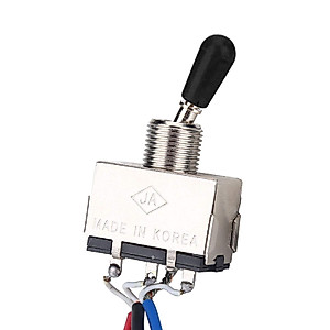 Guitar Wiring Harness, 3 Way Switch 2 Volume 2 Tone 1 Jack 500K Pots Compatible with Guitar Performance Accessory