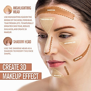 KIMUSE Soft Cream Blush for Cheeks & 2Color Dual Cream Contour Stick