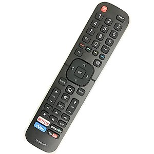 Universal for Hisense-Smart-TV-Remote, EN2A27HT Remote Compatible with All Hisense 4K LED HD UHD Smart TVsl with Netflix, YouTube, VUDU Buttons
