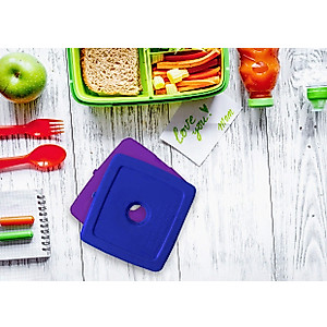 Healthy Packers Ice Packs for Lunch Bags - Freezer Packs - Original Cool Pack | Slim & Long-Lasting Reusable Ice Pack for Lunch Box and Cooler Bag (Set of 5)