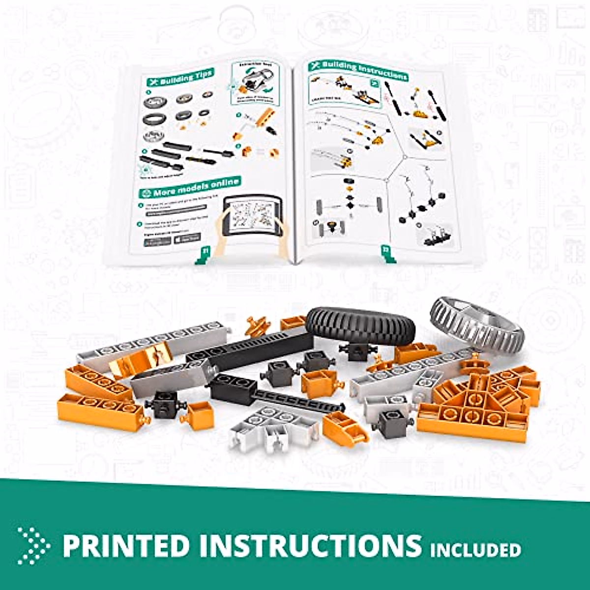 Engino- STEM Toys, Physics Laws: Inertia, Friction, Circular Motion, Construction Toys for Kids 9+, Educational Toys, Gifts for Boys & Girls (6 Model Options)