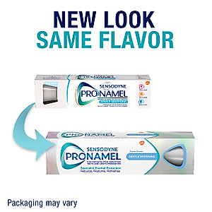 Sensodyne Pronamel Gentle Teeth Whitening Enamel Toothpaste for Sensitive Teeth, to Reharden and Strengthen Enamel - 4 Ounces (Pack of 2)