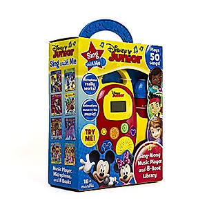 Disney Junior Mickey, Minnie, and More! - Sing with Me Sing-Along Music Player and 8-Book Library - PI Kids