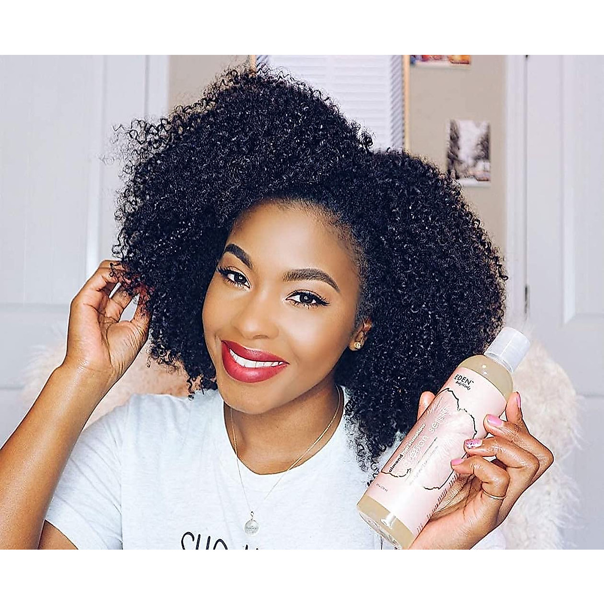 EDEN BodyWorks Almond Marshmallow Hydration Serum | 8 oz | Define Curls, Protect, Add Shine & Smooth Hair