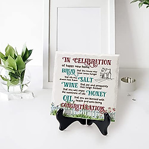 House Warming Gifts New Home, Housewarming Gifts for Happy New Home, New House Decorations Plaque, First Home Gifts from Neighbor, Friends