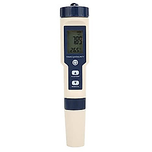 ph Meter Digital,Boxwizard ph Meter 5 in 1 Portable Digital PH Salinity Temp TDS EC Meter Multifunctional Water Quality Tester Detector tds Meter