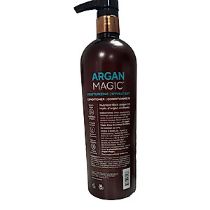 Argan Magic Moisturizing Conditioner - Detangle, Hydrate, and Repair Dry and Chemically-Damaged Hair Types | Nutrient-Rich | Made in the USA, Paraben Free, Cruelty Free (32 oz)