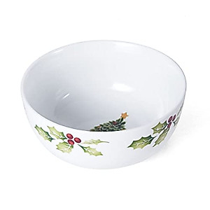 Pfaltzgraff Christmas Day Dinnerware Set, Service For 8, White