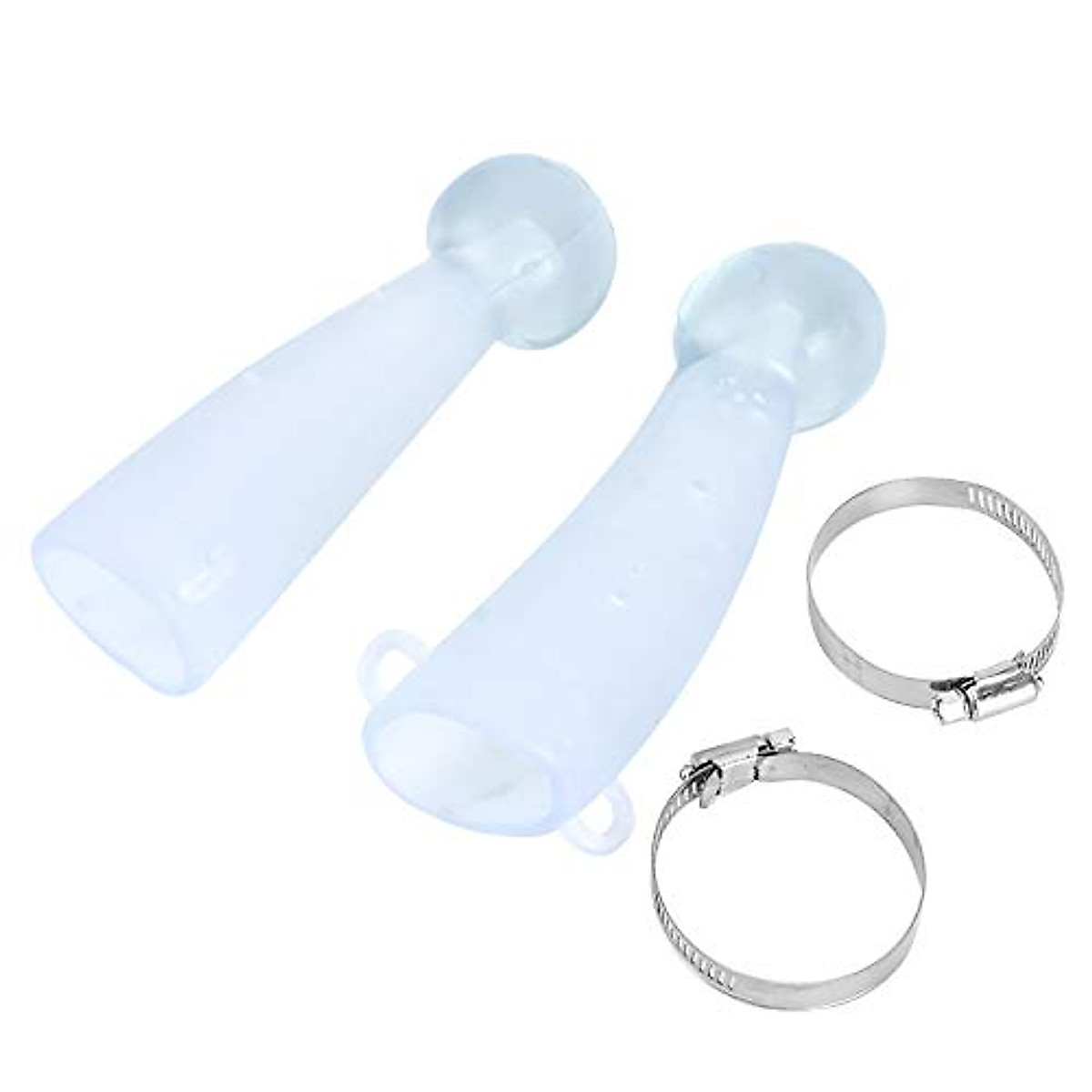 POCREATION Cow Horn Protector, Silicone Calf Cattle Bull Cow Horn Round Cornered Anti Fight Protector Farm Accessory with Clamp