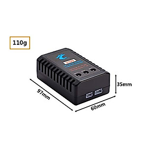 OL-3 Airsoft Lipo Charger, 2 -3 Cells 20W Li-Po Charger for Airsoft & RC Car 7.4V / 11.1V Battery Packs with 1.6A Output, 2S to 3S XH Connector