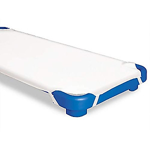 Daycare Sheets Standard Size with Corner Elastic Loops - Standard Cot Bed Fitted Sheet for Toddlers - Pre-Schoolers/Toddler/Standard Size/Children's Naptime Cot Sheet (White, 23" x 40" - Pack of 12)