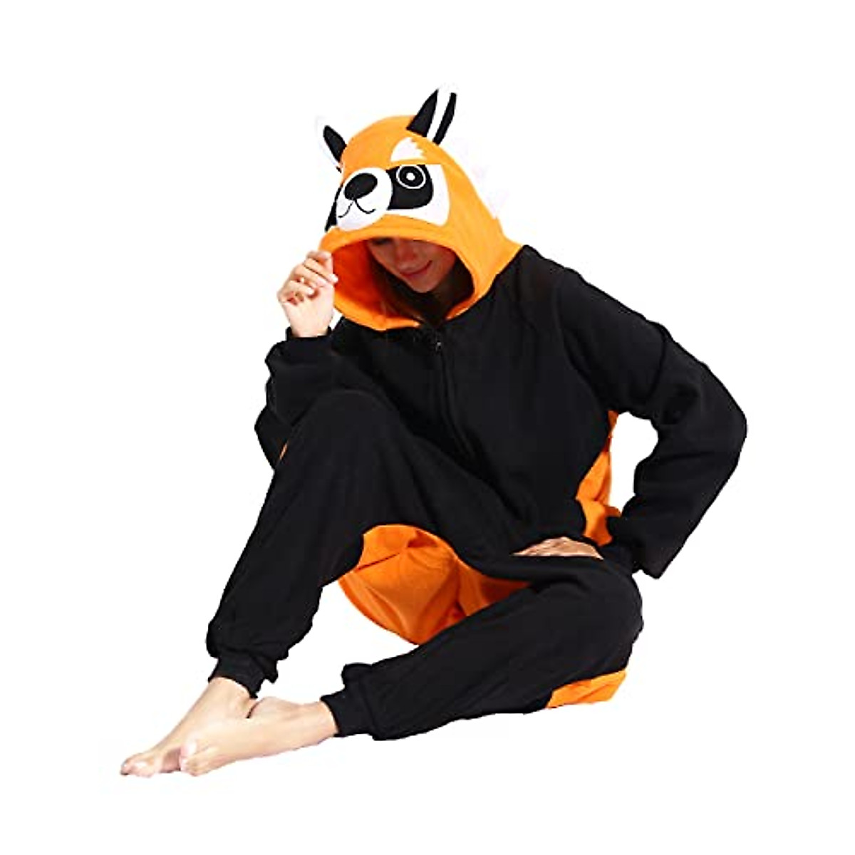 ofodoing Adult Animal One-piece Pajamas Cosplay Animal Homewear Sleepwear Jumpsuit Costume for Women Men