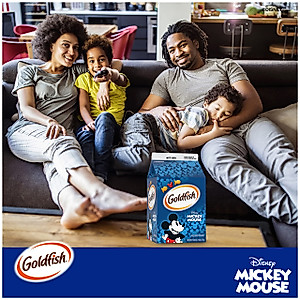 Goldfish Disney Mickey Mouse Cheddar Crackers, Snack Crackers, 27.3 oz carton