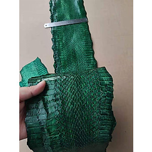 Snake Skin Snakeskin Pieces Assorted Colors Hide Leather Natural 47in (Green)