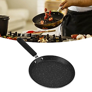 Nonstick Crepe Pan, Aluminum Alloy Tortilla Pan, 6 Inch Pancake Flat Skillet Tawa Dosa Tortilla Pan, Compatible with All Stovetops, Pancake Griddle Comal Pan for Roti Egg Omelet Tortilla Tawa Dosa