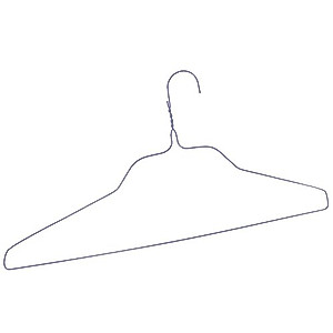 Fabricare Choice - Case of 500 White 18" Wire Shirt Hangers