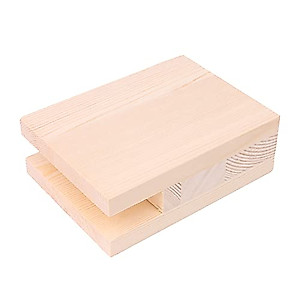 Etfbuy 4PCS Width Groove Wood Bed Desk Risers Lifter Table Cube Furniture Storage Groove Fit Sofa