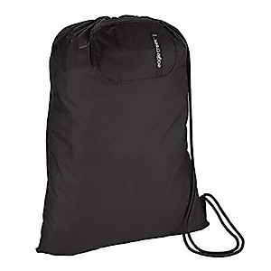 Eagle Creek Pack-It Isolate Travel Laundry Bag - Ultra-Lightweight and Odor- and Water-Resistant with Drawstring Cinch Closure, Packs Into its Own Zipper Pocket, Black