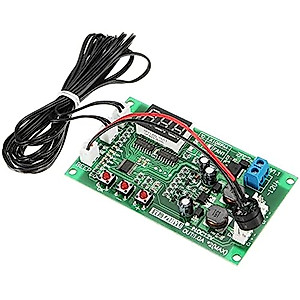 Durable Fit for 12V 2 Way 3 Wire Fan Smart Temperature Controller with Temperature Speed Digital Display Stop-Rotating Alarm Function Wearable