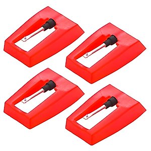 4 Pack Record Player Needle, Diamond Replacement Stylus Needle for Vinyl Record Player ION Jensen Crosley Victrola Sylvania Turntable Phonograph LP