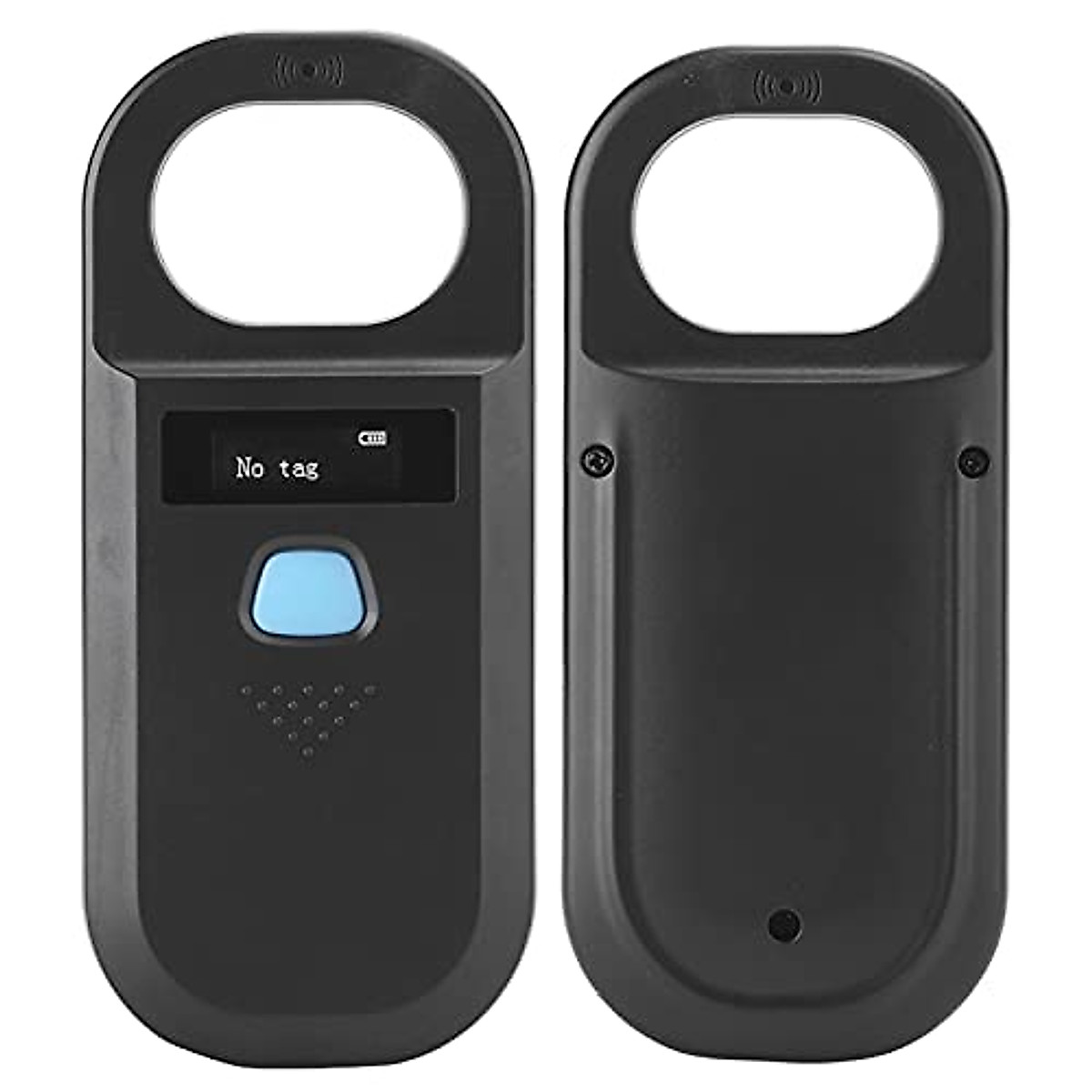 Pet Microchip Scanner, Handheld Pet ID Scanner Animal Microchip Reader with High Brightness Screen, Non?Contact Pet ID Tag Scanner Supports for EMID/FDX?B / ISO1784/85 (Black)