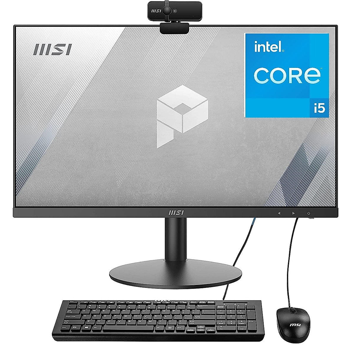 MSI 24" FHD All-in-One Desktop 2022, 10th Intel i5-10400 6-Core, UHD Graphics, 16GB DDR4,512GB SSD, WiFi 6 Bluetooth 5 RJ45 HDMI COM, Windows 11 Pro, Wired Keyboard Mouse, COU 32GB USB