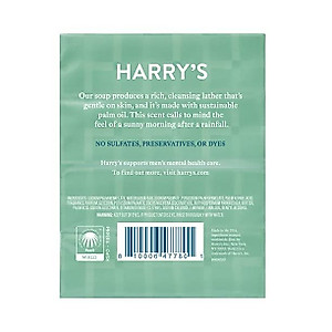 Harry's Bar Soap for Men, Shiso Scent of Bright Herbs, 4 Pack