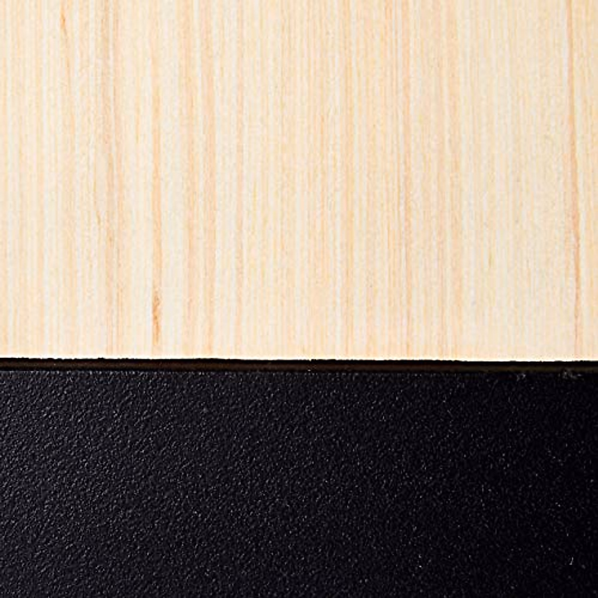 Mellow Modernista Low Profile 6 Inch Metal Platform Bed Frame with Classic Wooden Slat Support Mattress Foundation (No Box Spring Needed), Queen, Black