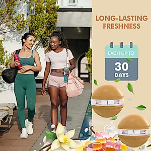 Odor Deodorizer Balls for Small Space, Vanilla and Bubble Gum Scent 6 Pack, Long Lasting Odor Eliminator Air Freshener Twist Ball With Essential Oil, Stocking Stuffers Christmas Decor