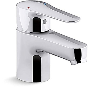 Kohler K-P97282-4-CP July Single-Handle Commercial Bathroom Sink Faucet Without Drain, Chrome