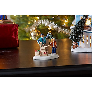 Department 56 Snow Christmas Vacation Clark and Rusty Figurine Village Accessory, Multicolored