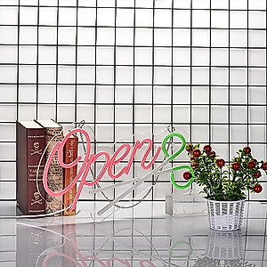 Hair Cut Salon Open Neon Sign for Barbershop Scissors Wall Décor with Dimmable Switch LED Haircut Barber Neon Business Signs Light