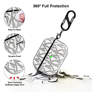 AirPods Pro Case, Newest Luxury Full-Body Hard Shell Protective Cover AirPods Pro Case with Keychain for AirPods Pro Earphones Charging Case, Front LED Visible-Pine Green