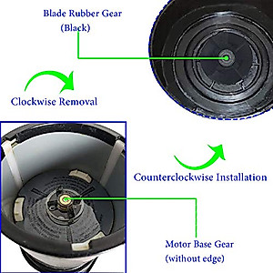 LONYE 250W Base Gear & Blade Gear Replacement Part for Magic Bullet Blender MB1001(Set of 2)