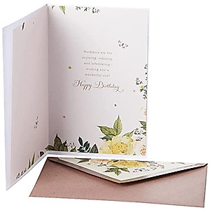 Birthday Card for Her - Birthday Cards Female - Friend Birthday Card- Elegant Floral Cocktail Design