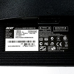 Acer UM.XV6AA.A01 18.5-Inch Screen XGA Wide LCD Monitor,Black