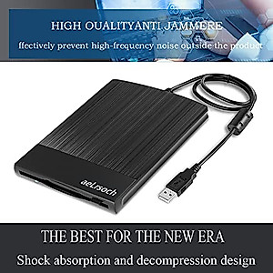 Floppy Disk Reader External Floppy Disk Drive Floppy Disk Reader USB 3.5-inch USB Floppy Disk Reader 1.44 MB FDD Portable Floppy Disk for PC Windows 2000 / XP / 7/8 / 7Plug and Play