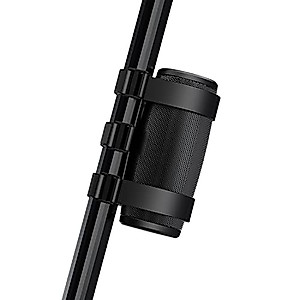 WALI Portable Speaker Mount for Outdoor Golf Cart Railing, Bike or Boat, Adjustable Strap Fits Most Bluetooth Wireless Speakers Attachment Accessory Holder (SSH001-B), Black