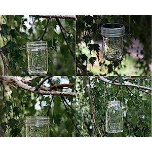 Stainless Steel Wire Handles for Mason, Ball, Canning Jars (6 Pack, Regular Mouth)