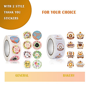 1000 Count 4×6 Resealable Cellophane Bags Self Adhesive, Clear Bag with Thank You Stickers for Cookie, Gifts, Favors, Cards, Candy and Products