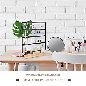 Mocolo Earring Holder Stand, Earring Organizer Display Holder Stand for Hanging Earrings(88 Holes & 4 Layers)