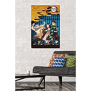 Trends International Demon Slayer - Group Art Wall Poster, 22.375" x 34", Unframed Version