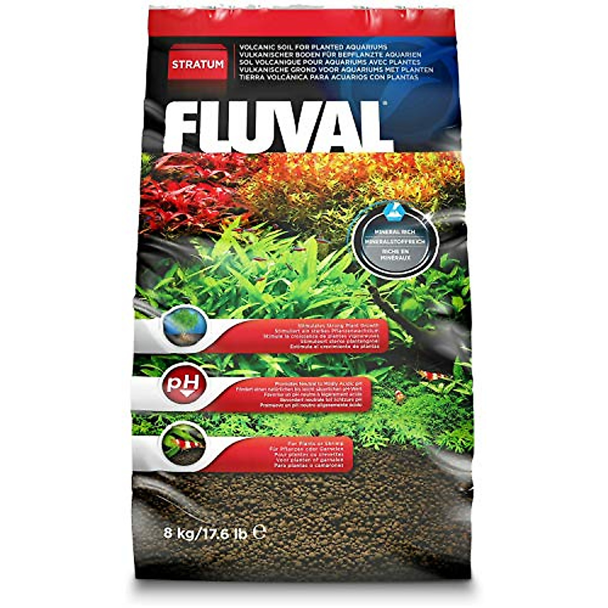 Fluval Plant and Shrimp Stratum, 17.6 Pound, 2 Pack