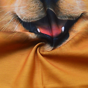 Obacle Seamless Face Mask Bandana Half Dog Face Mask Dust Wind Sun Protection Durable Thin Neck Gaiter 3D Tube Face Cover Mask for Men Women Motorcycle Riding (Dog Cute Open Mouth Yellow)