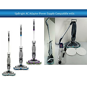 UpBright 21.4V AC/DC Adapter Compatible with Bissell 2315A 2315 A 2307 23157 23159 23158 SpinWave Cordless Pet Hard Floor Expert Mop Li 18VDC Battery 1614563 1611574 E-Tek ZD12D214060US Power Charger