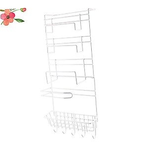 MAGICLULU Refrigerator Side Wall Shelf Multi-layer Storage Holder Copper Storage Rack Refrigerator Storage Rack Refrigerator Hanging Rack Foldable Storage Rack