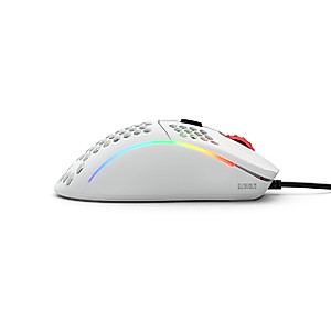 Glorious Model D Gaming Mouse, Matte White (GD-White) (Renewed)