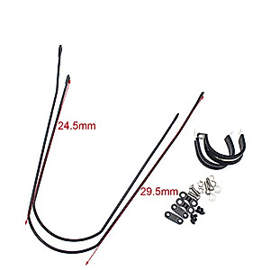 ZEWEZ Bike Fender, Bicycle Fender 20inch Snowboard Electric Bicycle Mudguard 20x4.0 E-Bike Fat Tire Fender Wing Folding Bike Aluminum Sturdy Durable Mud Guard (Color : 1 Suit)