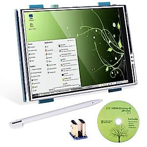 Kuman for Raspberry PI 3 Generation TFT Touch Screen, Kuman 3.5 inch TFT LCD Display Monitor Support All Raspberry PI System, Video Movie Play, Arcade Game, HDMI Audio Input SC6A (3.5 inch HDMI RPI Screen)